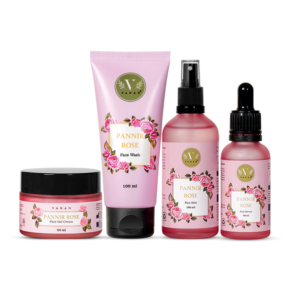 Pannir Rose Gift Box: Luxurious Skincare Collection – Vanan Herbal
